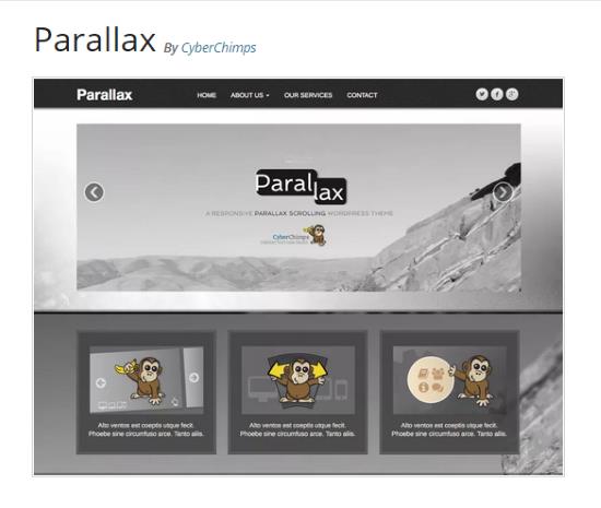 10 Thèmes WordPress gratuits avec Parallax Scrolling - Blog Infos